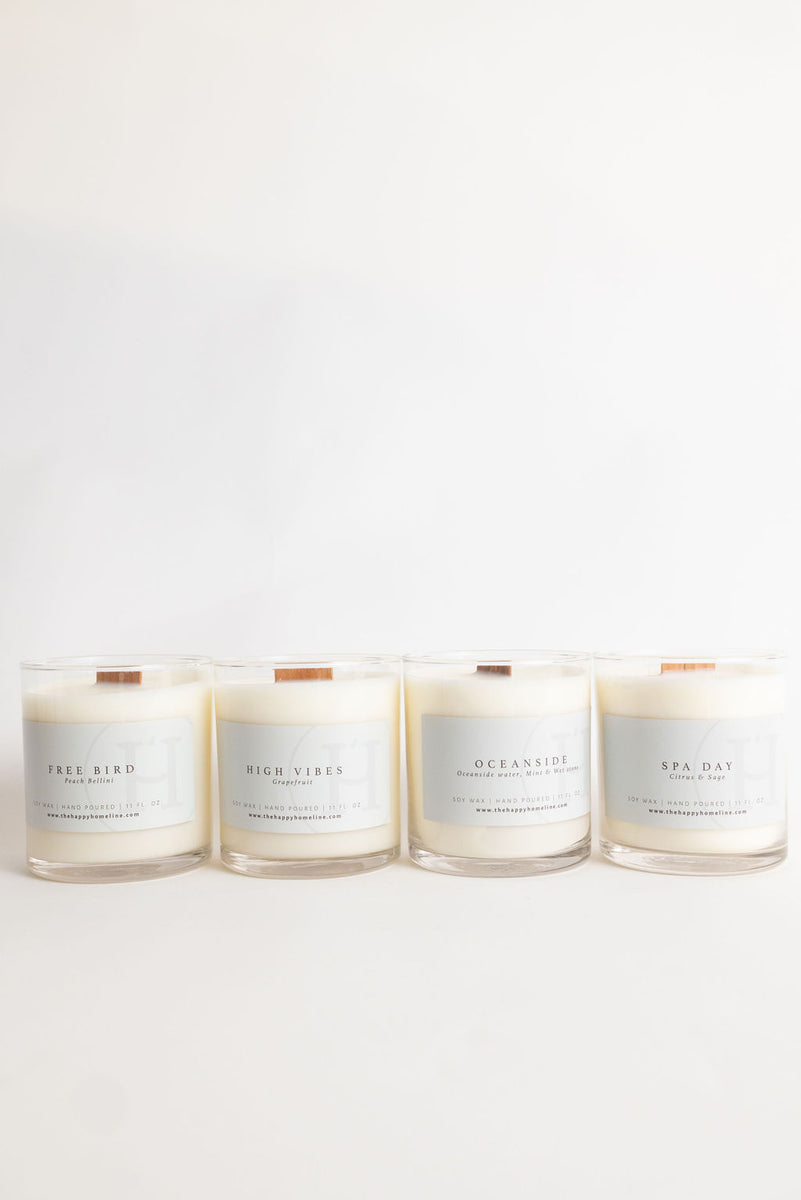 Seasonal 11 oz Wood Wick Candle Bundle – The Happy Home Line